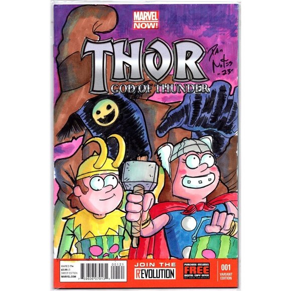 Art | Oneofakind Handdrawn Inked And Colored Sketchcover Comic By Dan ...